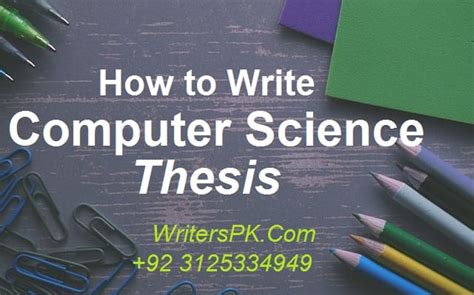 How To Write A Thesis For Masters In Computer Science Writerspk