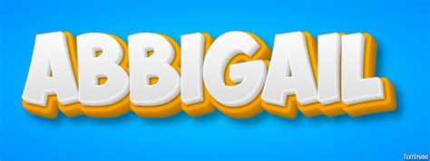 Abbigail Text Effect And Logo Design Name