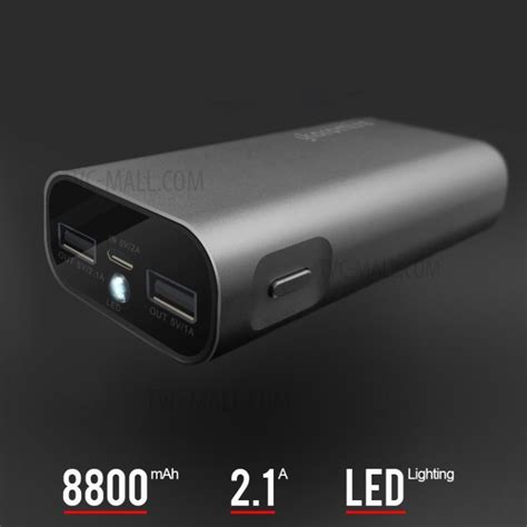 Mah Ykdesign Dual Usb Port Powerbank With Led Light Mobile Phones Gadgets Mobile