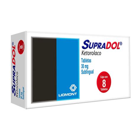 Supradol Sublingual 30 Mg 8 Tabletas Costco México