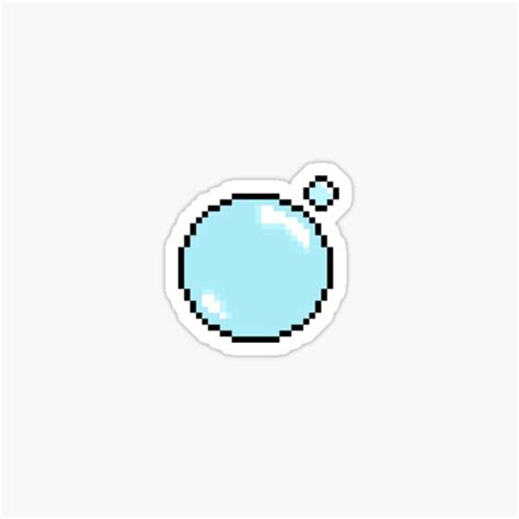 Bubbles Pixel Art Sticker For Sale By Jackkdd Redbubble