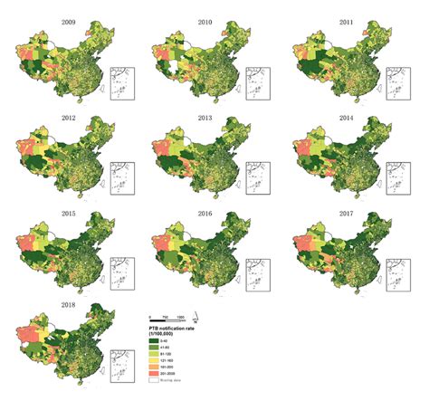 Spatial Distributions Of Pulmonary Tuberculosis Ptb Notification Download Scientific Diagram