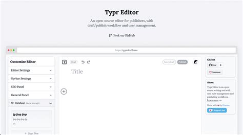 Typr Editor Open Source Publisher For Built With Tiptap Prototypr