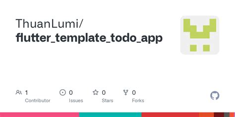 GitHub ThuanLumi Flutter Template Todo App