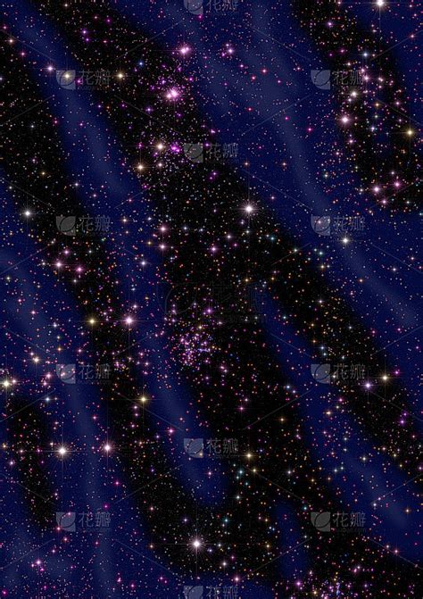照片上的天文恒星和银河系星状