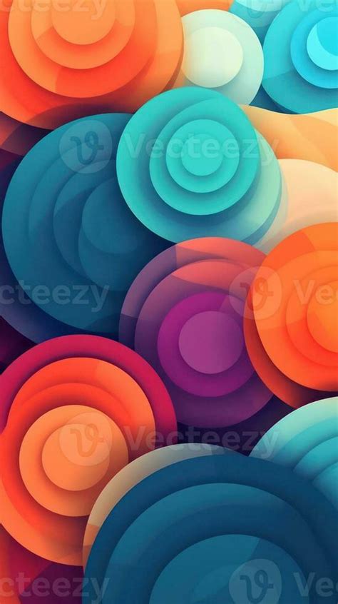 Abstract Design With Overlapping Layers And Concentric Circles Generative Ai 29983464 Stock
