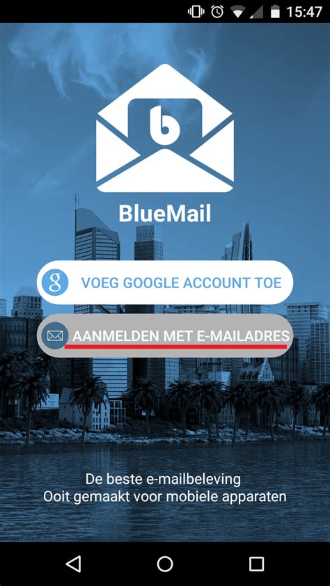 Email Setup BlueMail Android