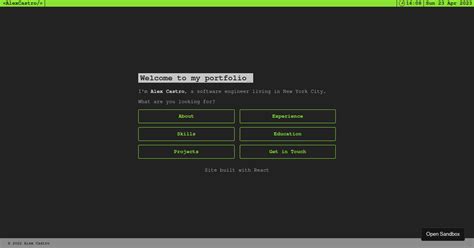 React Text Based Codesandbox