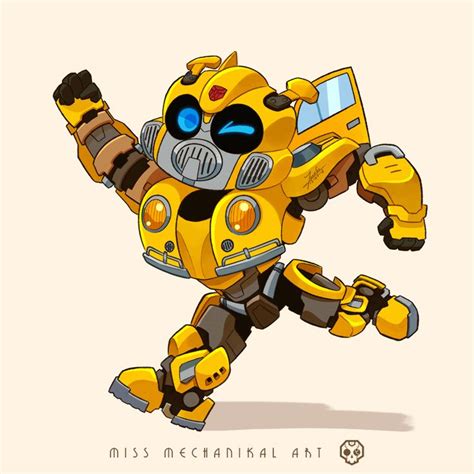 Transformers Bumblebee Chibi 2 6 Vinyl Decal Stickers Atelier Yuwa