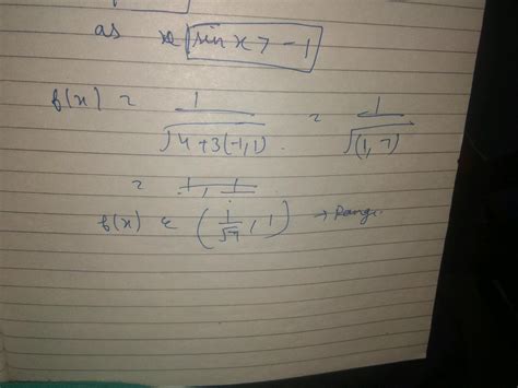 Find the domain and the range of each of the following functions: (i ...