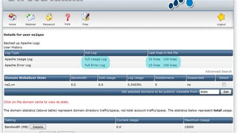 cách xem và phân tích file log trong direct admin vps giá rẻ cloud