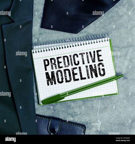 Hand Writing Sign Predictive Modeling Business Concept Maintenance Strategy Driven By