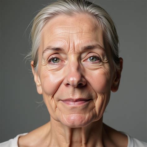 A Portrait Featuring Senior Skin Cells Displaying Signs Of Aging