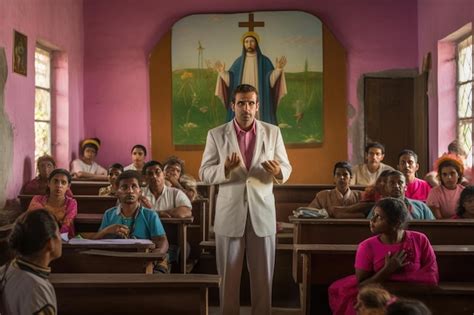 Premium Ai Image Spiritual Sermon Ignites Faithful Congregation In