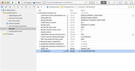 managing build configurations in xcode