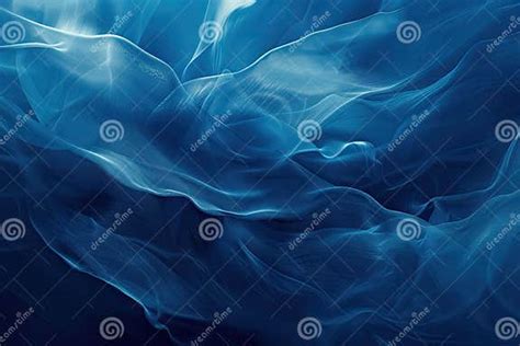 Monochromatic Blue Background With Subtle Abstract Shapes Evoking A