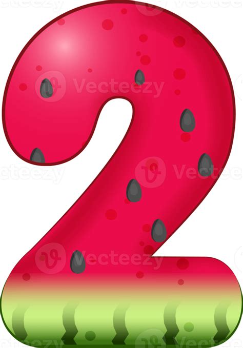 Watermelon Number Png