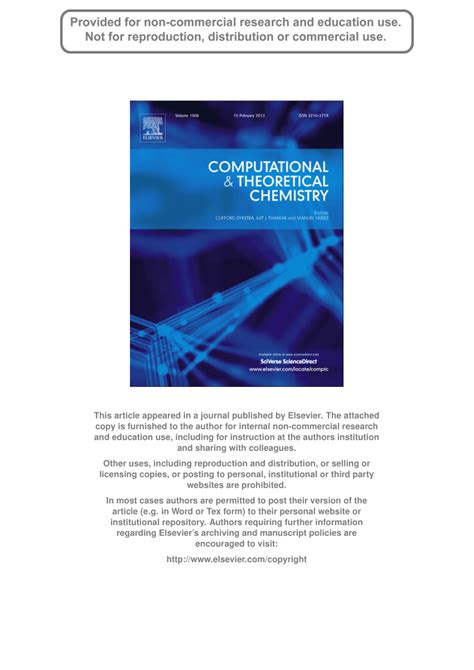 Pdf A Model System With Intramolecular Hydrogen Bonding Effect Of External Electric Field On