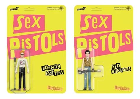 Super7 Johnny Rotten And Sid Vicious Figura Reaction Envío Gratis