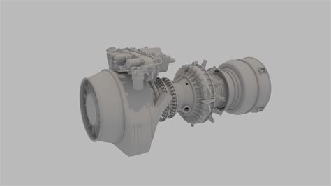 Jet Engine Ge Ct7 3d Model 100 Max Free3d
