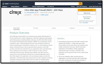 Deployment Guide NetScaler ADC VPX On AWS Deployment Guides