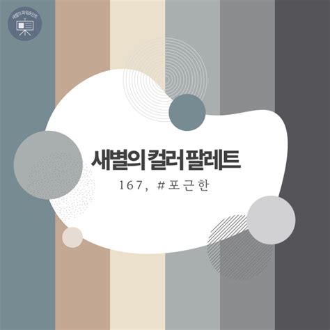 [ppt 색조합 추천] 새별 컬러 팔레트 167 포근한 Ppt 템플릿 새별의 파워포인트 네이버 블로그