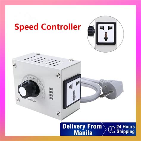 NEW 4000W AC 220V Variable Voltage Controller Control For Fan Speed Motor Dimmer Shopee