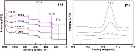 Xps Survey Spectra A And High Resolution Of S 2p Photoelectron