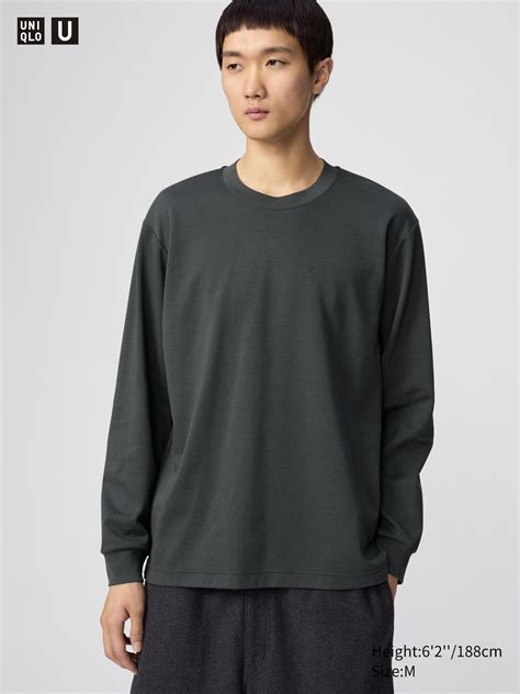 T Shirt Oversize Airism En Coton Manches Longues Pour Unisexe Uniqlo Fr