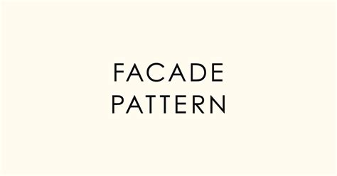 파사드패턴 facade pattern