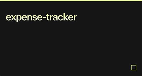 Expense Tracker Codesandbox