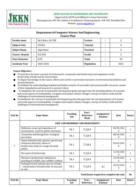 cs3401 algorithms pdf sustainability biodiversity