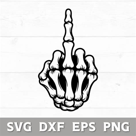 Middle Finger Svg Etsy