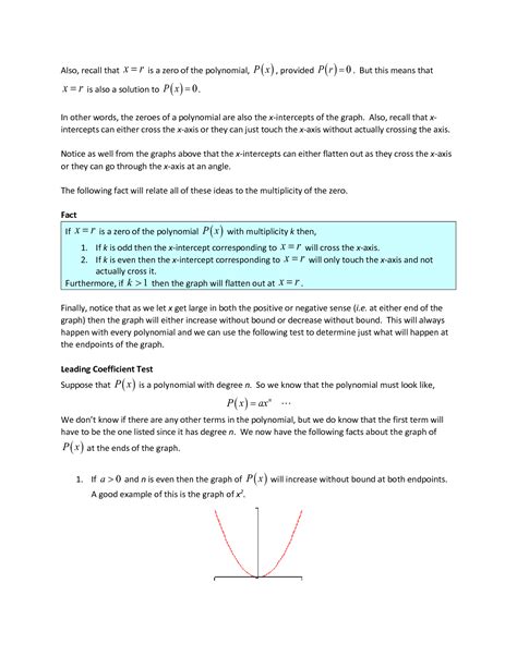 SOLUTION Graphing Polynomials Notes And Solved Examples Studypool