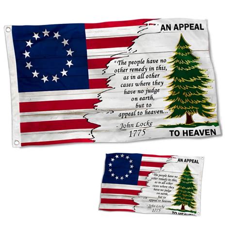 Double Sided An Appeal To Heaven Flag Banner With Brass Grommets 3x5