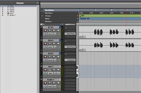 Track List In Pro Tools