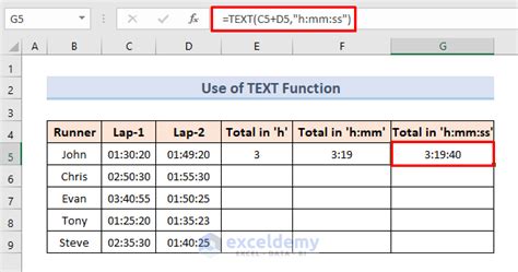 How To Sum Time In Excel Suitable Methods ExcelDemy