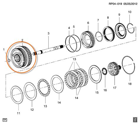 Drum New 4 5 6 Clutch 3 5 Reverse 6t40 24263527 For Hub With 3