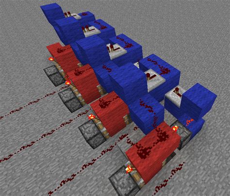 Non Sticky Piston Binary Counter Anyone Know How To Reset This R Redstone