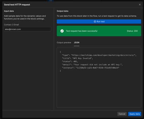Send Form Data To Mailchimp Via Logic Flow Webflow Integrations