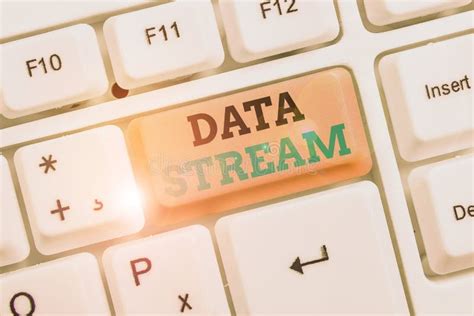text sign showing data stream conceptual photo sequence of digitally