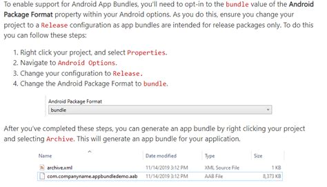 How Do I Create An Aab For My Native C Android Project Using Vs 2022 Not A Xamarin Project