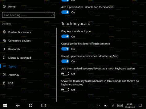 Enable Standard Layout In Touch Keyboard In Windows