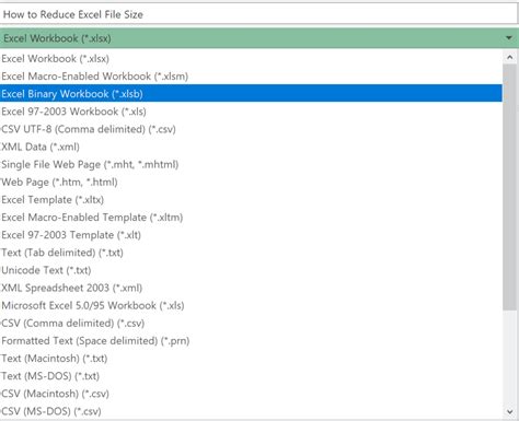 Xlsb File Type In Excel Binary File Format In Excel 365 To Read A