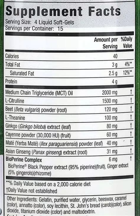 Nitric Oxide Pre Sport Irwin Naturals Workout Performance Energy