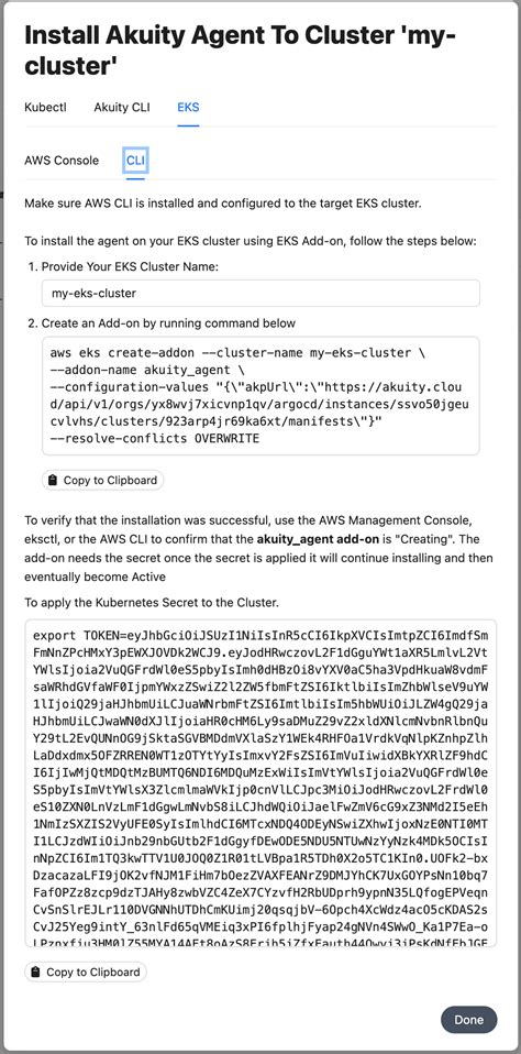 Installing The Akuity Agent On Amazon Eks With The Akuity Eks Add On Akuity Docs