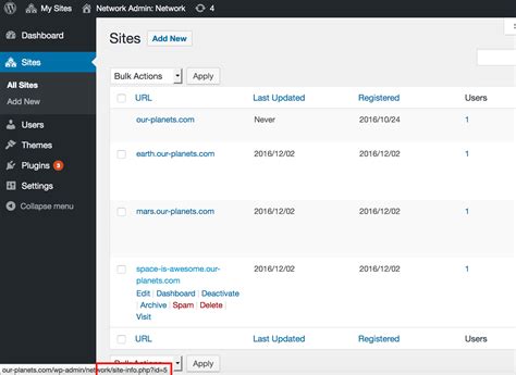 Configure Wordpress Multisite