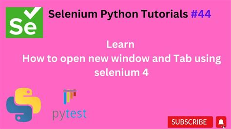 Tutorials Python Open New Window And Tab YouTube