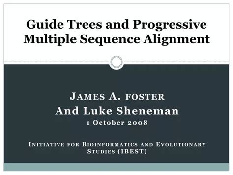 PPT Guide Trees And Progressive Multiple Sequence Alignment PowerPoint Presentation ID