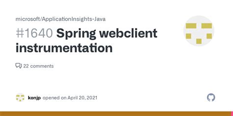 Spring Webclient Instrumentation · Issue 1640 · Microsoft